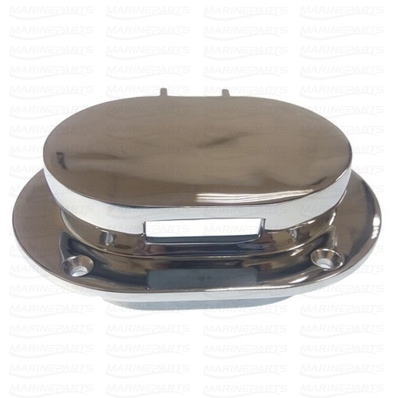 HINGED DECK PIPE SS OVAL, Marineparts.no